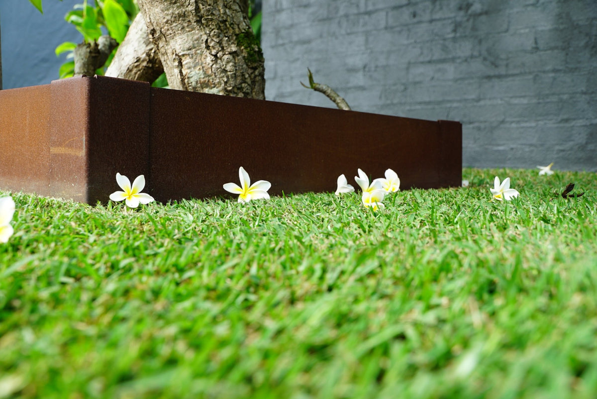 3mm Premium Garden Edging | Rusty corten steel – Core Earth Designs