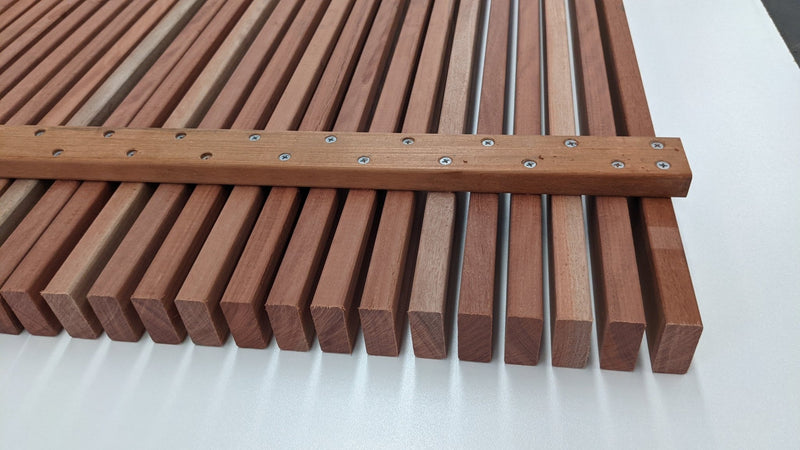 Spotted Gum Timber Screen – Core Earth Designs