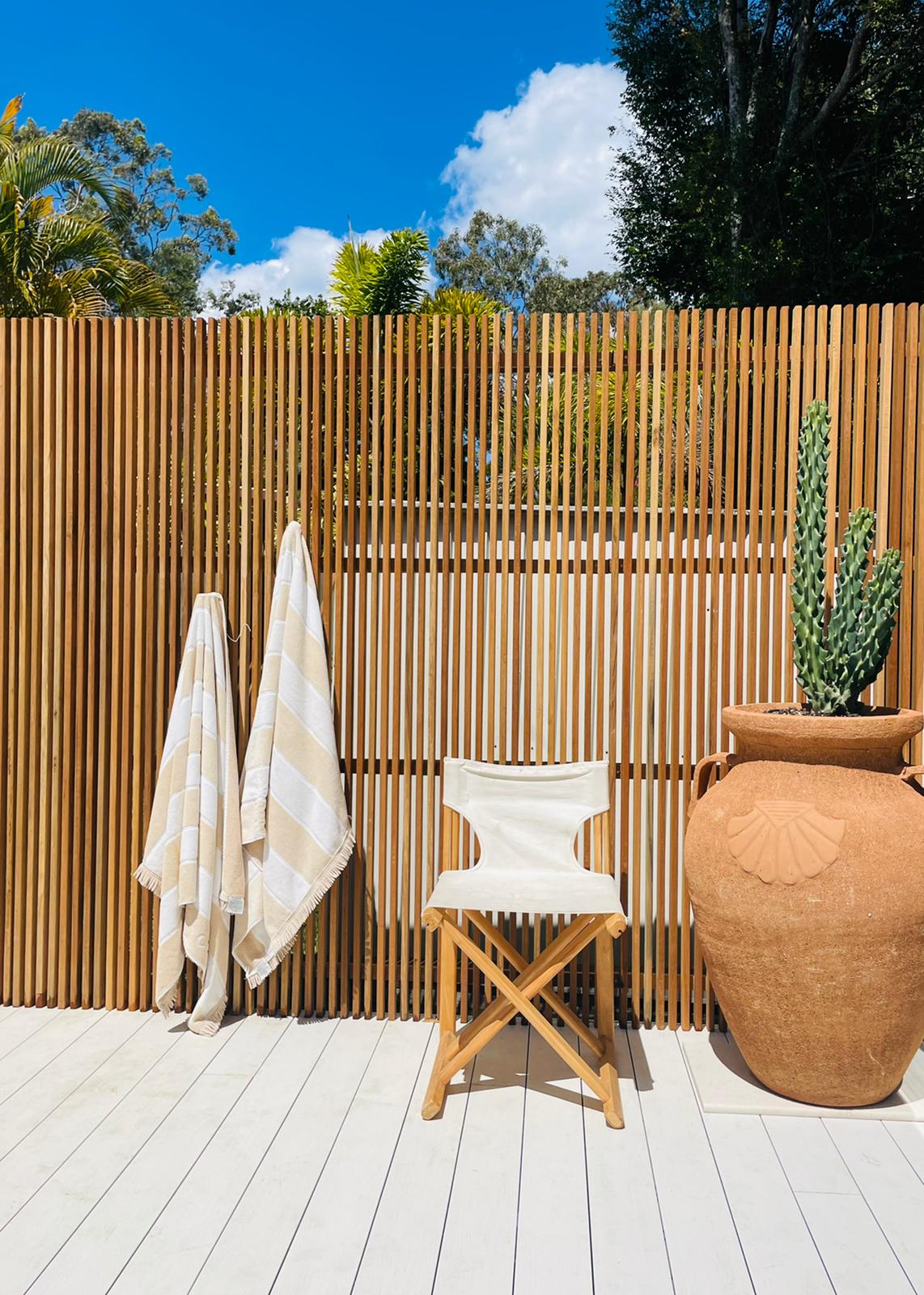 Yellow Balau Timber Screen – Core Earth Designs