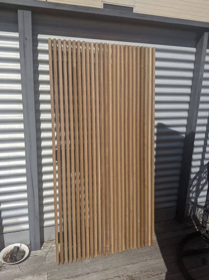 Yellow Balau Timber Screen – Core Earth Designs